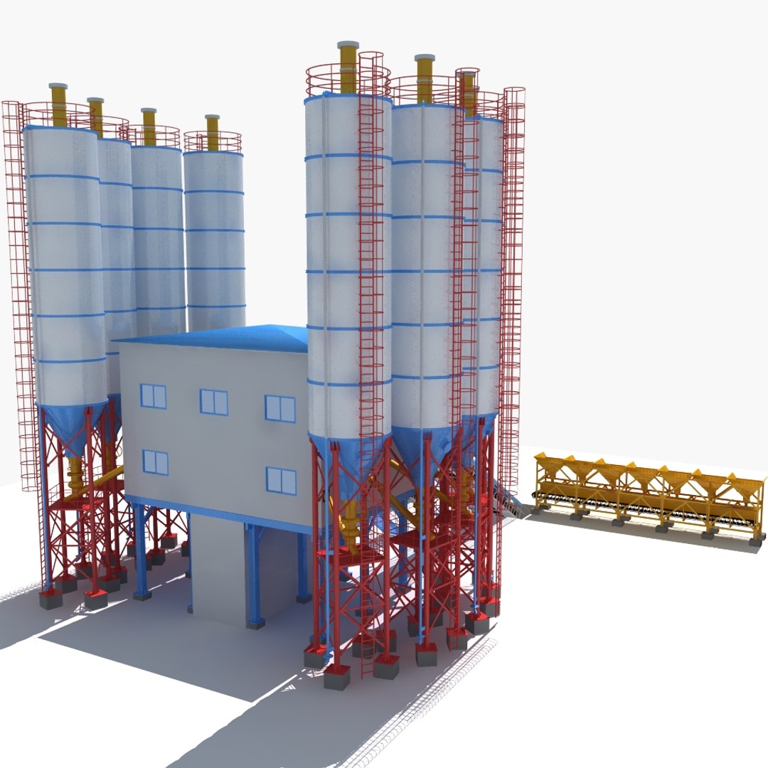 Concrete Batching Plant Model - TurboSquid 1522236