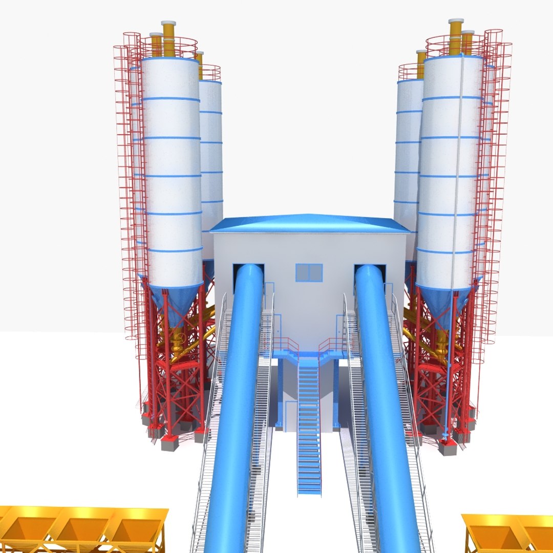 Concrete Batching Plant Model - TurboSquid 1522236