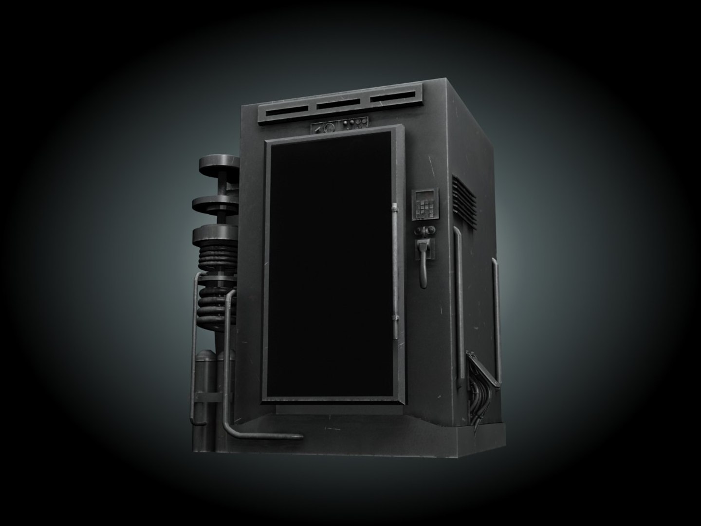 3d Sci Fi Freezer Model