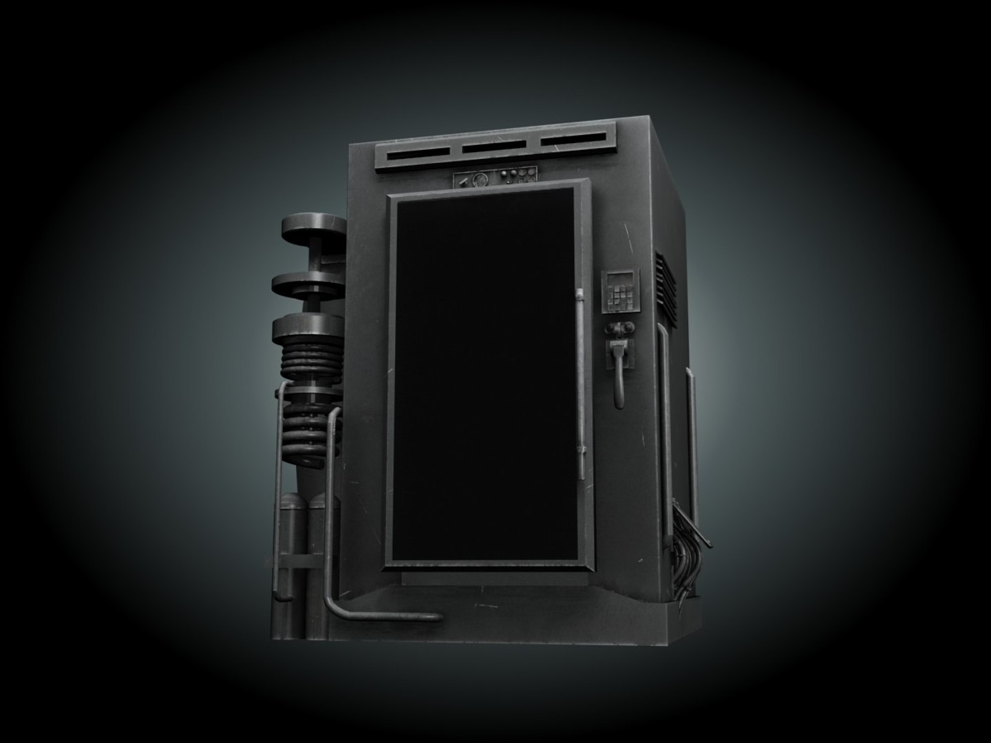 3d Sci Fi Freezer Model
