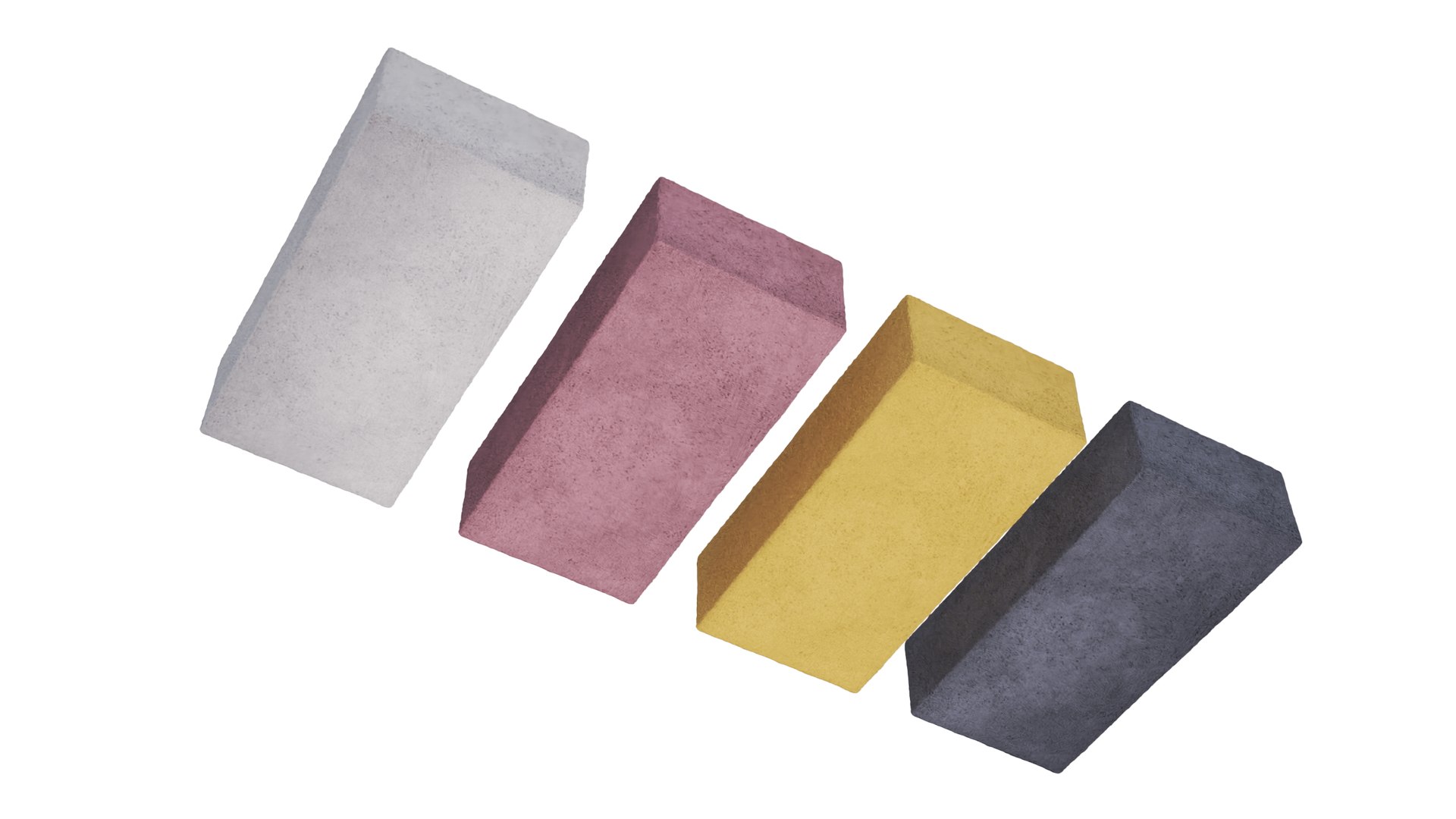 Solid Sand Lime Bricks Set 3D model - TurboSquid 2146147