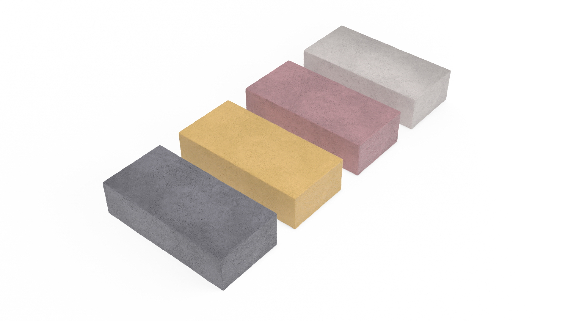 Solid Sand Lime Bricks Set 3D model - TurboSquid 2146147