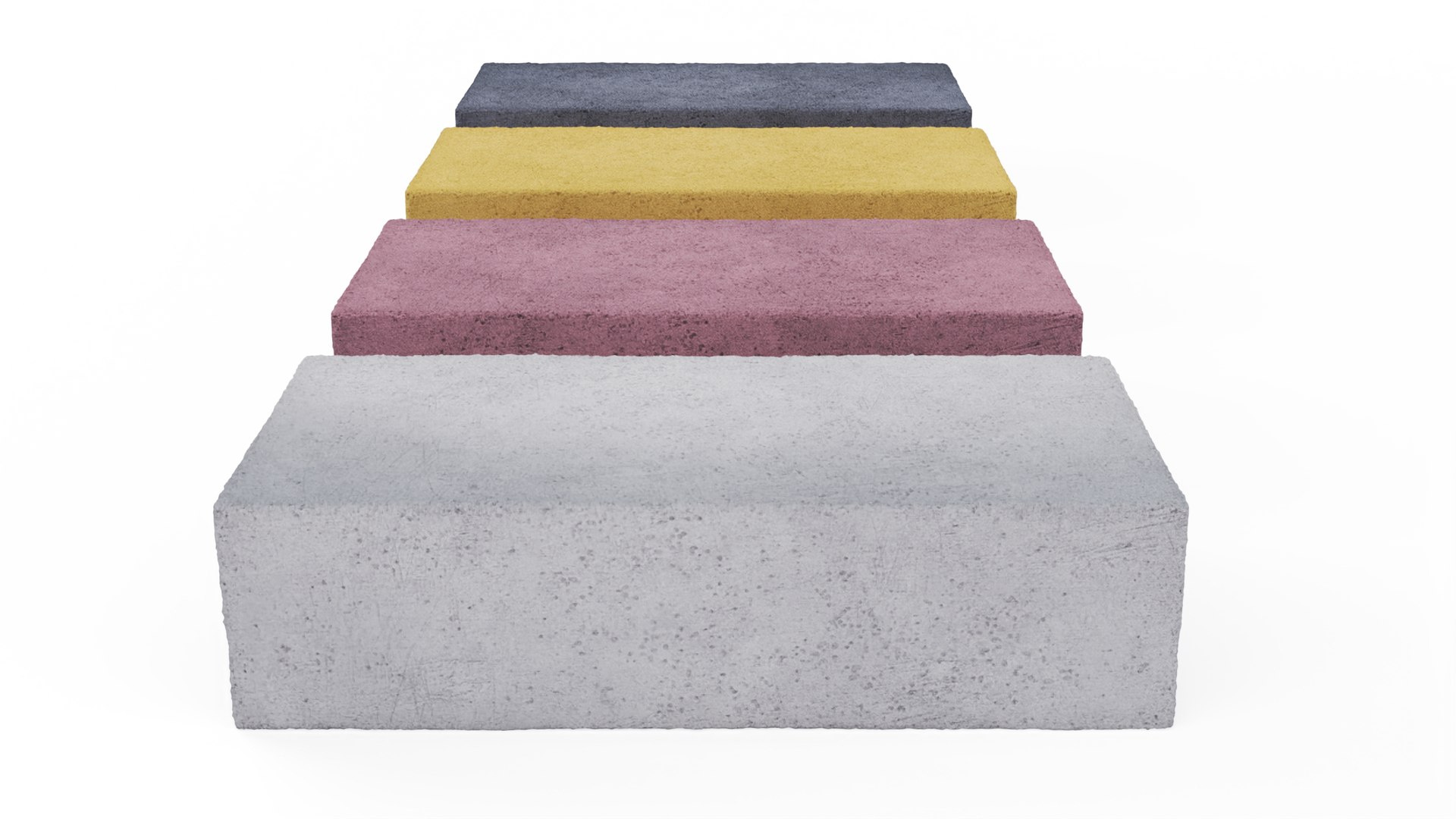 Solid Sand Lime Bricks Set 3D model - TurboSquid 2146147