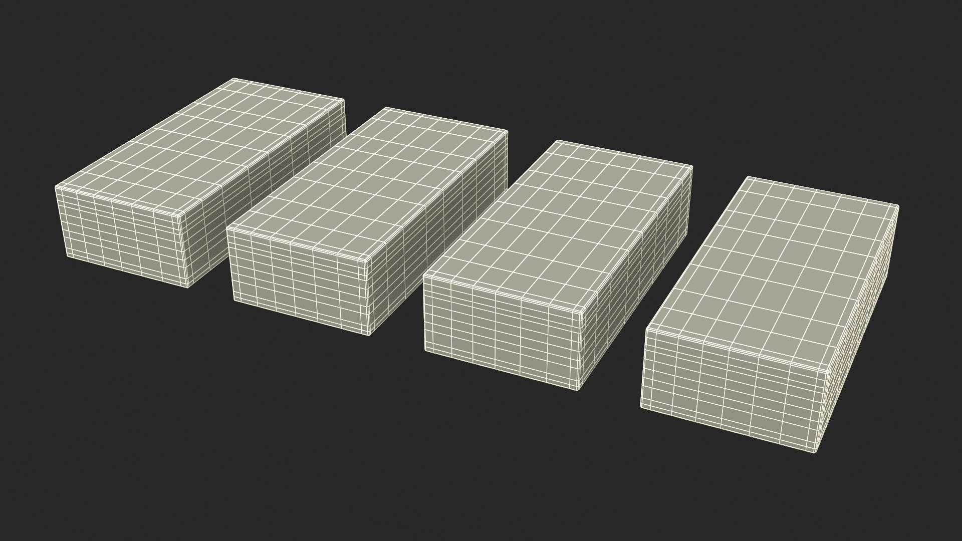Solid Sand Lime Bricks Set 3D model - TurboSquid 2146147