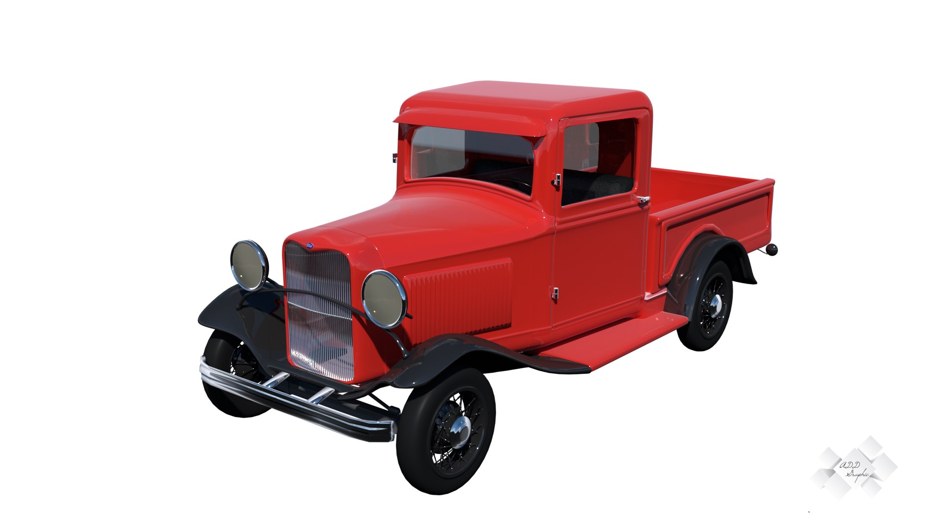 3d Model B Pickup