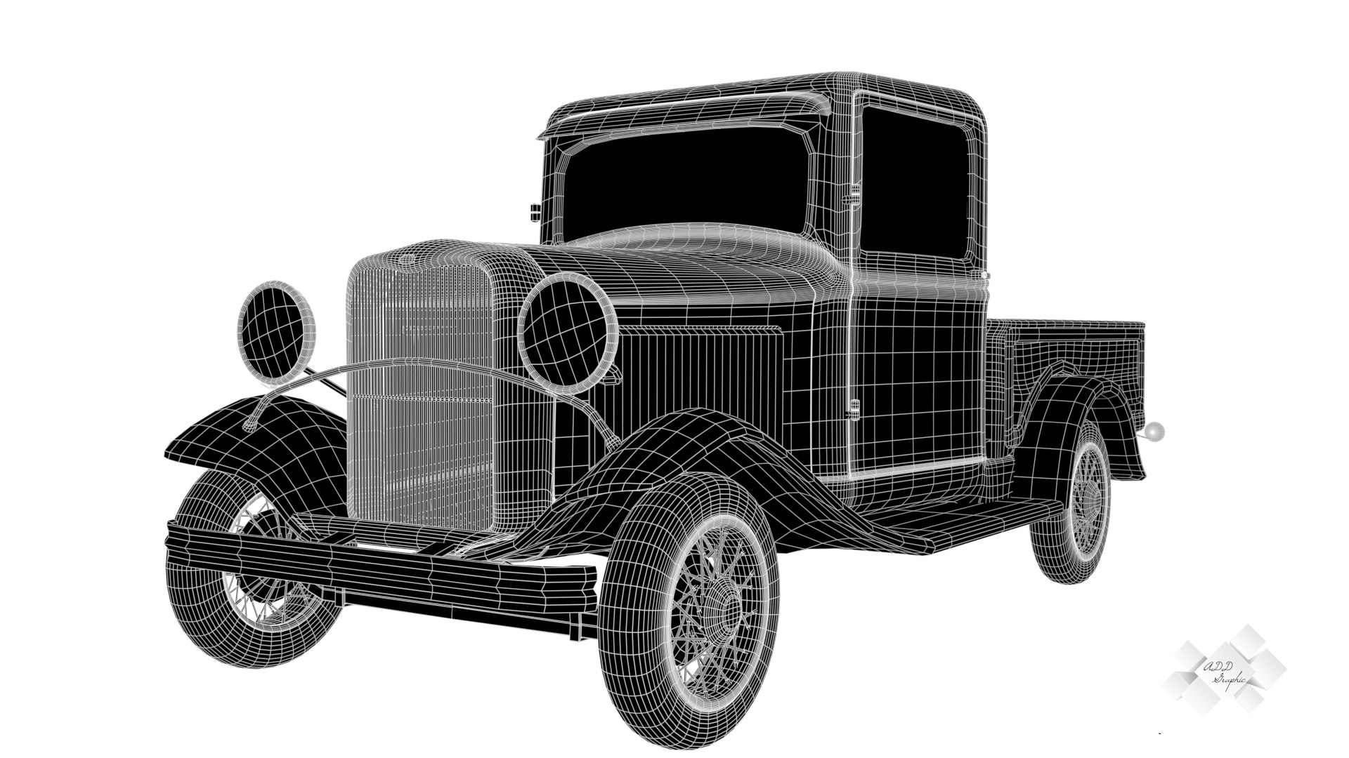 3d Model B Pickup