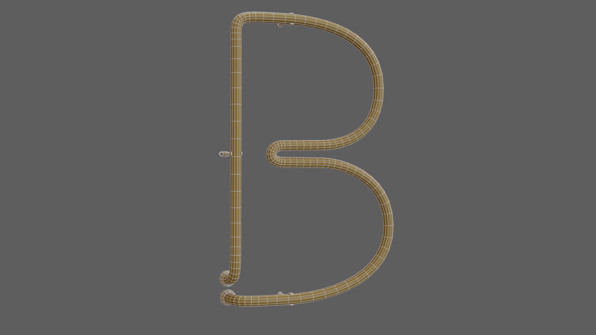 Neon Red Alphabet B 3D Model - TurboSquid 2135778