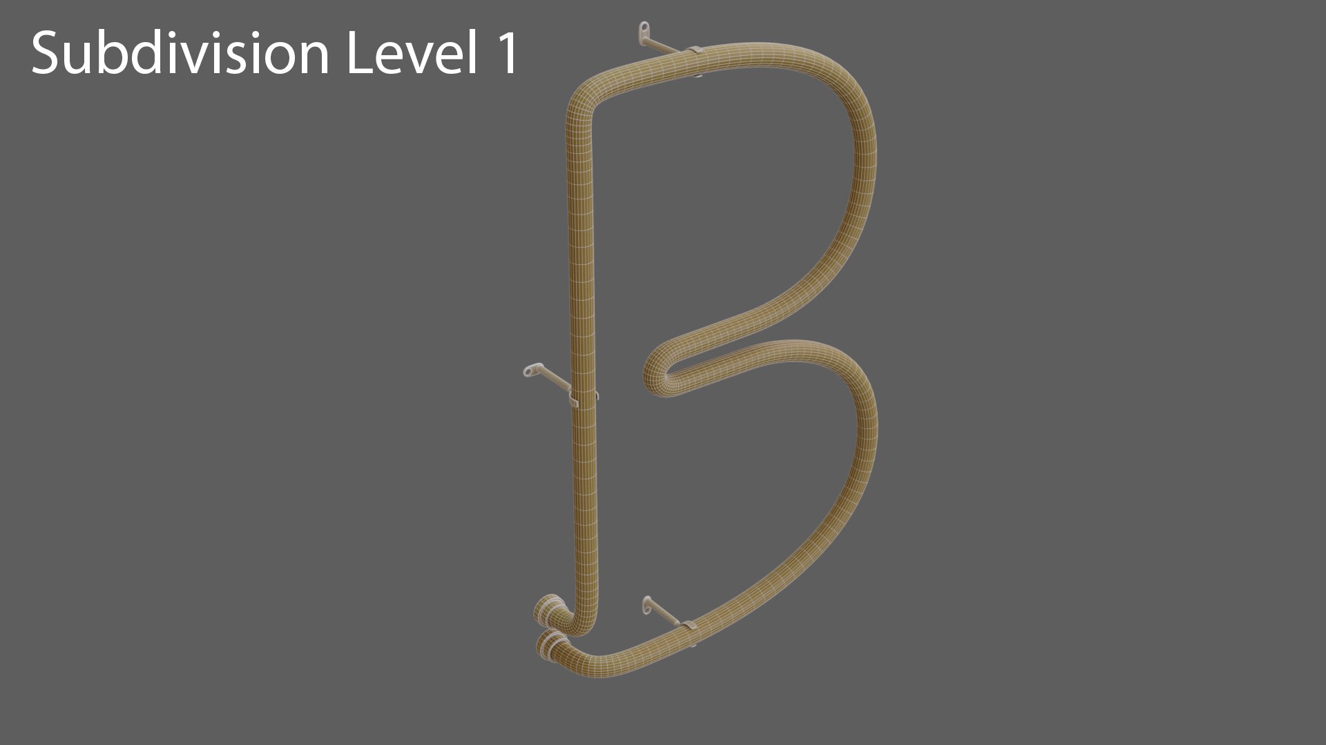 Neon Red Alphabet B 3D Model - TurboSquid 2135778