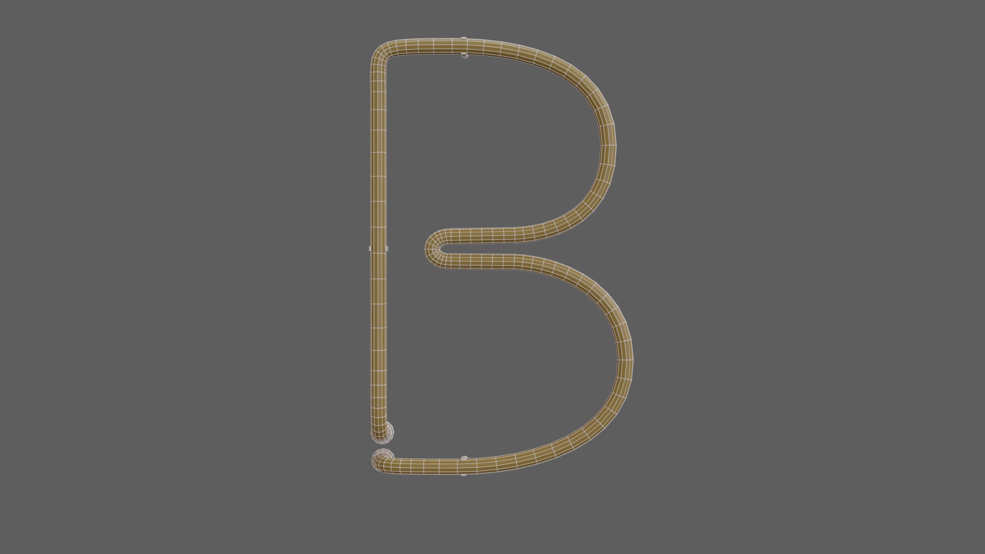 Neon Red Alphabet B 3D Model - TurboSquid 2135778