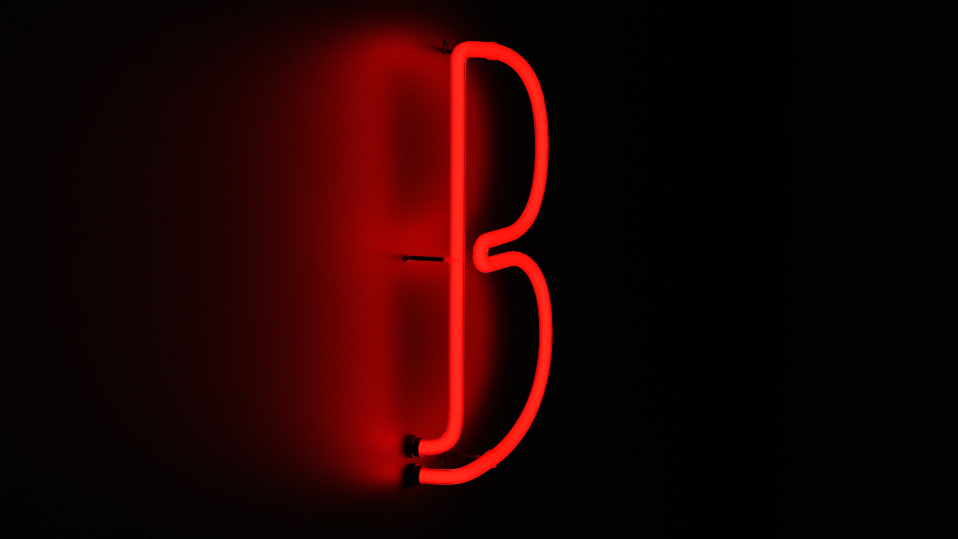 Neon Red Alphabet B 3D Model - TurboSquid 2135778