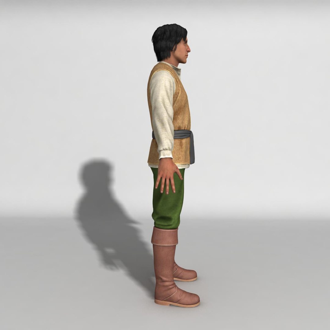 Medieval Peasant Character Rigging 3D Model - TurboSquid 1598210