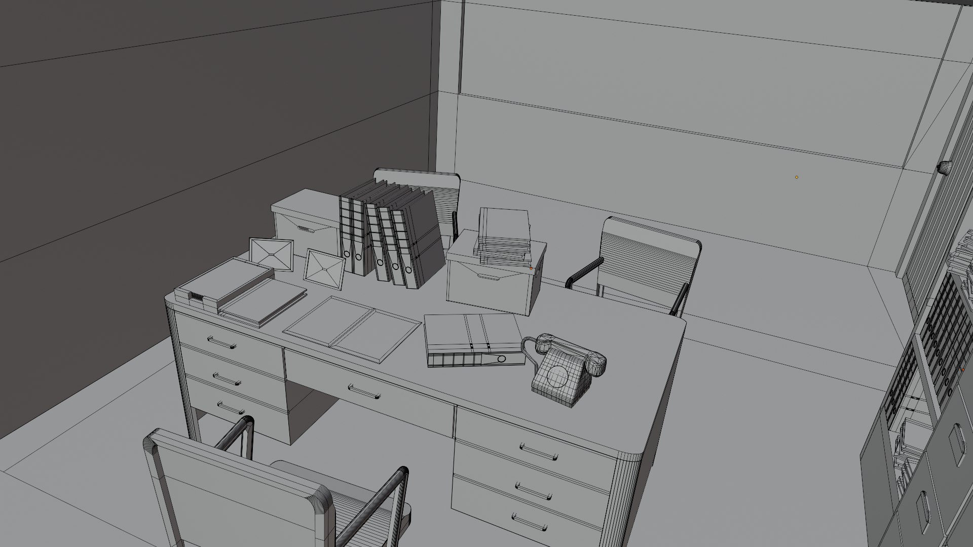 3D Office Space Interior - TurboSquid 1924040