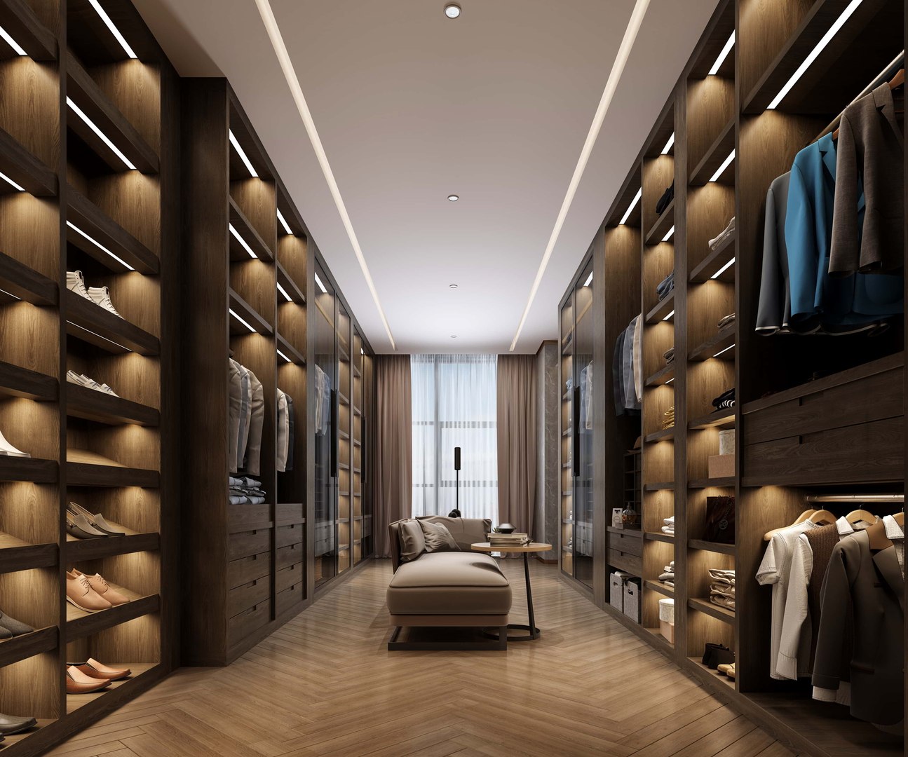 3D Luxury Closet - 14 Walk-in Glass Wardrobe Scenes - TurboSquid 2438798