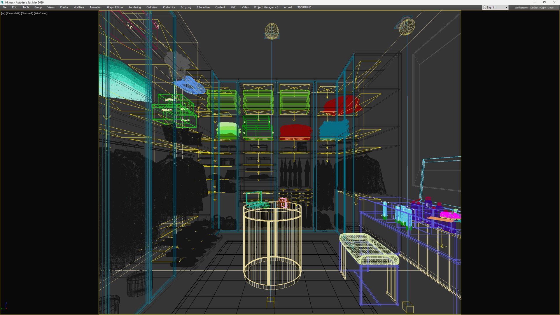 3D Luxury Closet - 14 Walk-in Glass Wardrobe Scenes - TurboSquid 2438798