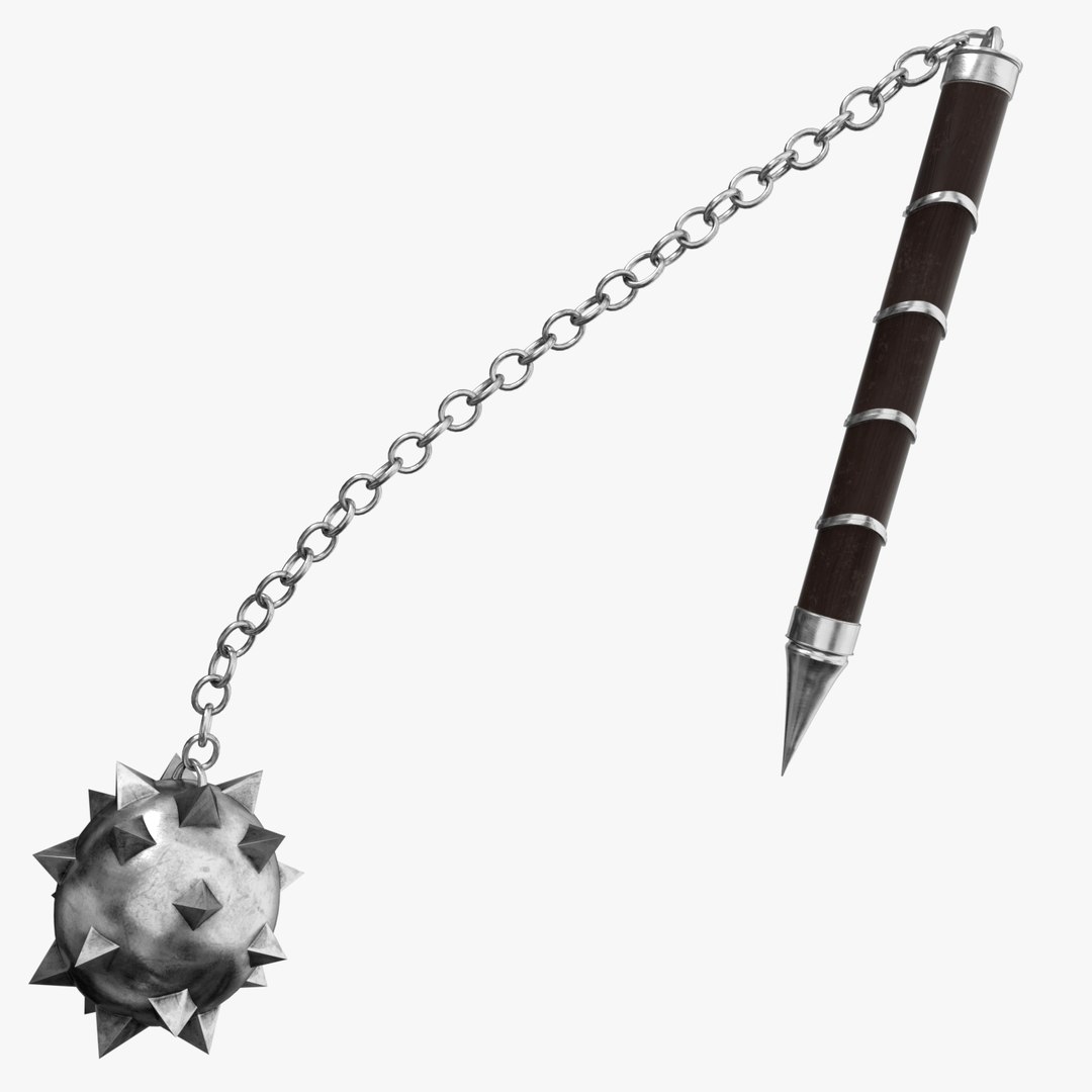 3d medieval flail model
