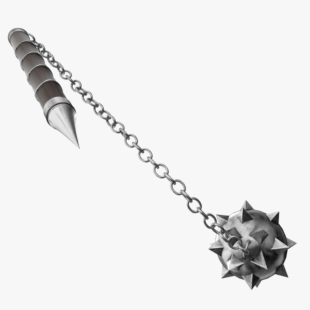 3d medieval flail model