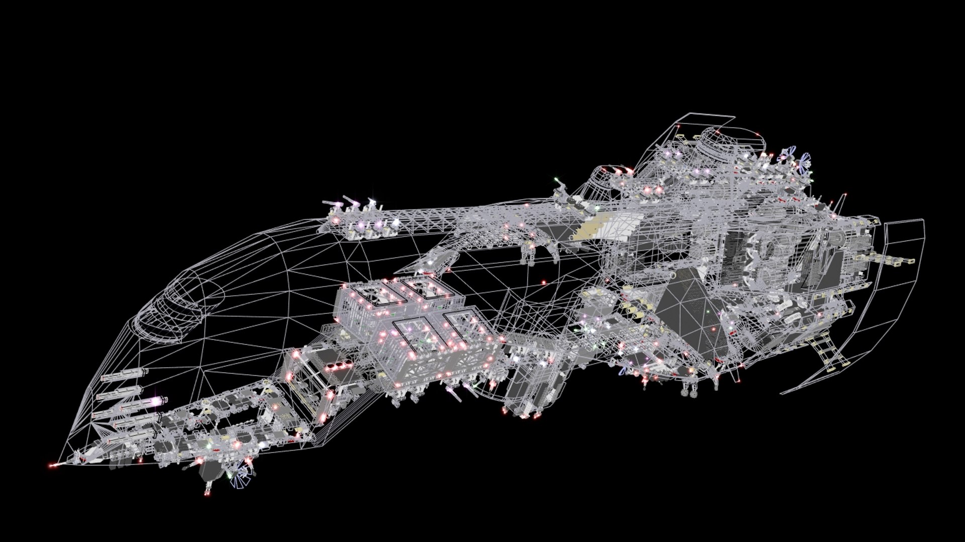 proteus warship cruiser 3d lwo