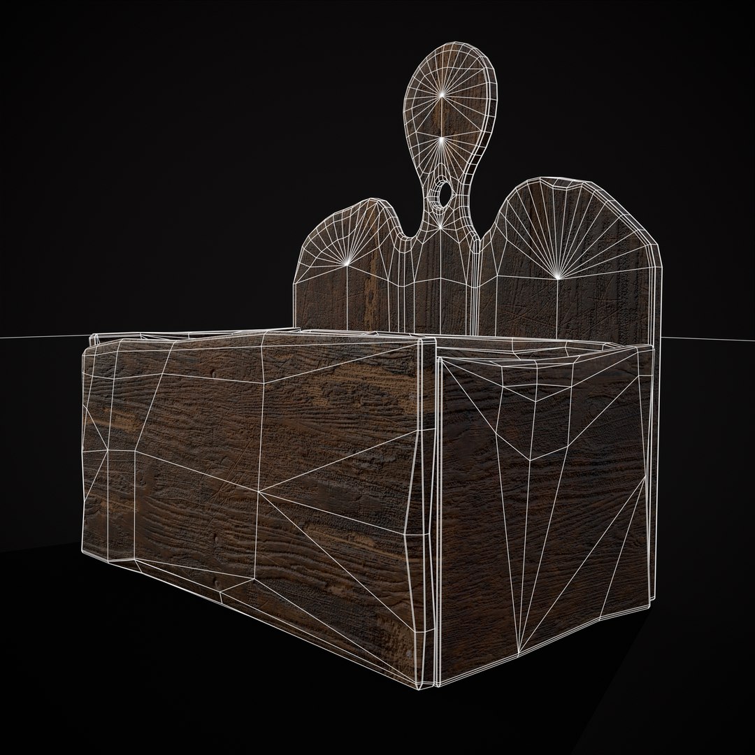 Four Rustic Medieval Crates 3D model - TurboSquid 2052791