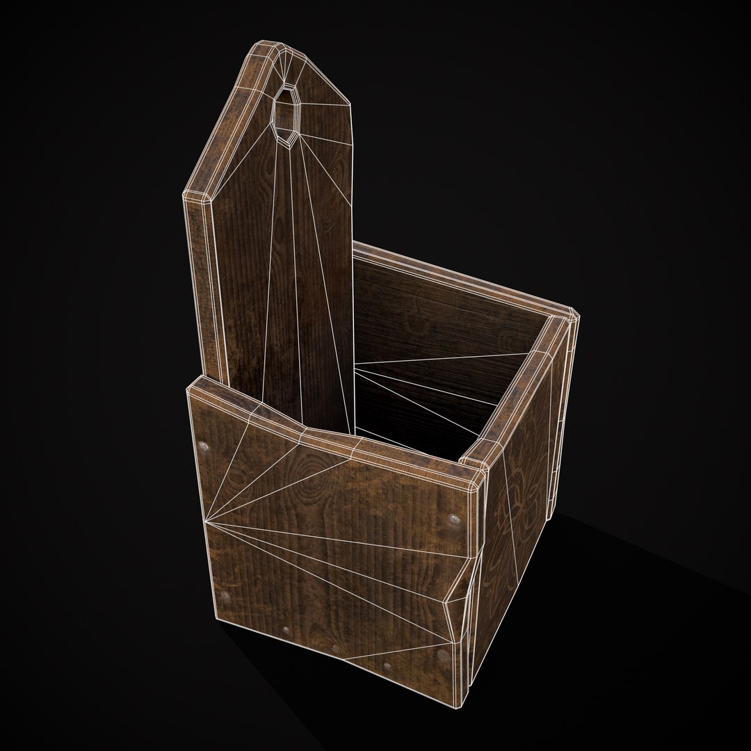 Four Rustic Medieval Crates 3D model - TurboSquid 2052791