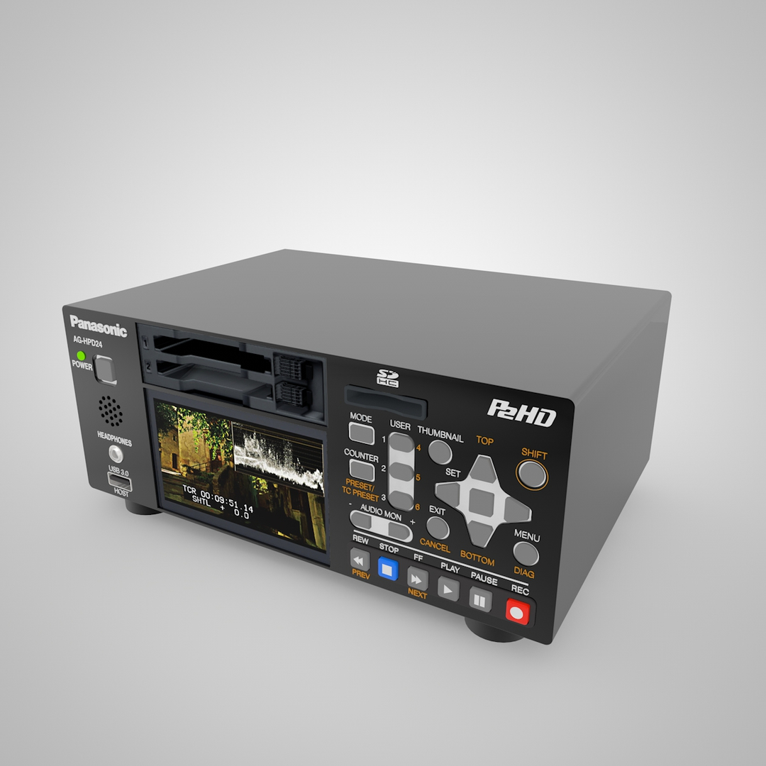 3d Model Of Panasonic Vtr Tape