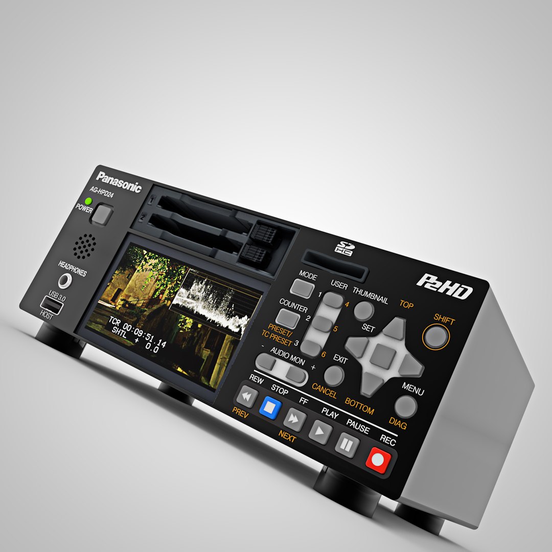 3d Model Of Panasonic Vtr Tape