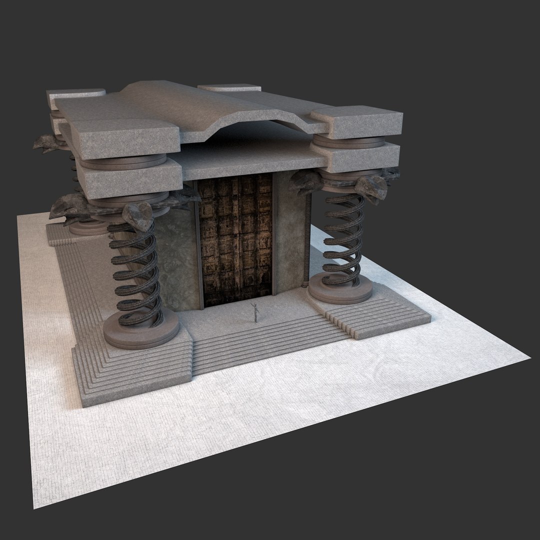3d Unique Temple Model
