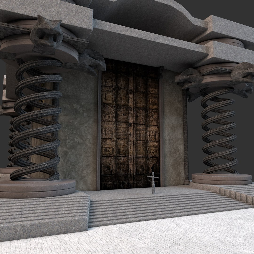 3d Unique Temple Model