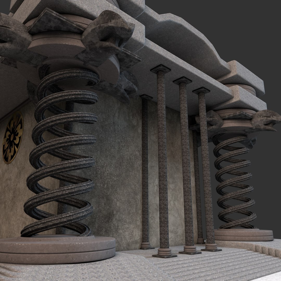 3d Unique Temple Model