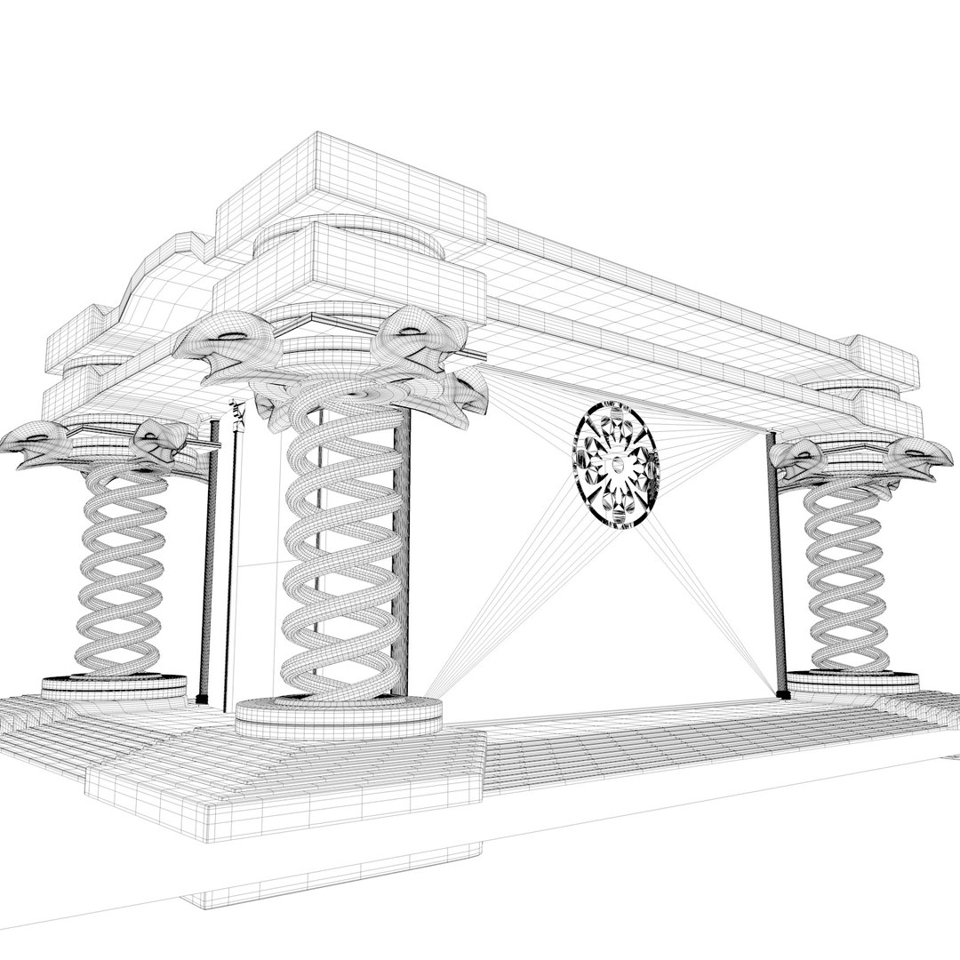 3d Unique Temple Model