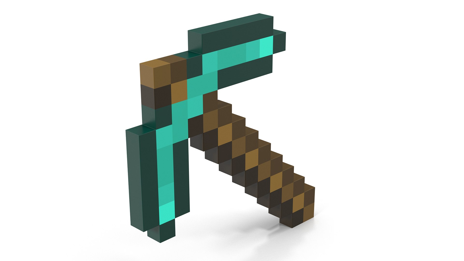 Minecraft Diamond Pickaxe Model - TurboSquid 2292973