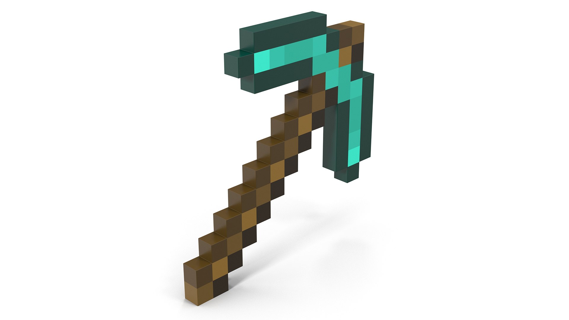 Minecraft Diamond Pickaxe Model - TurboSquid 2292973
