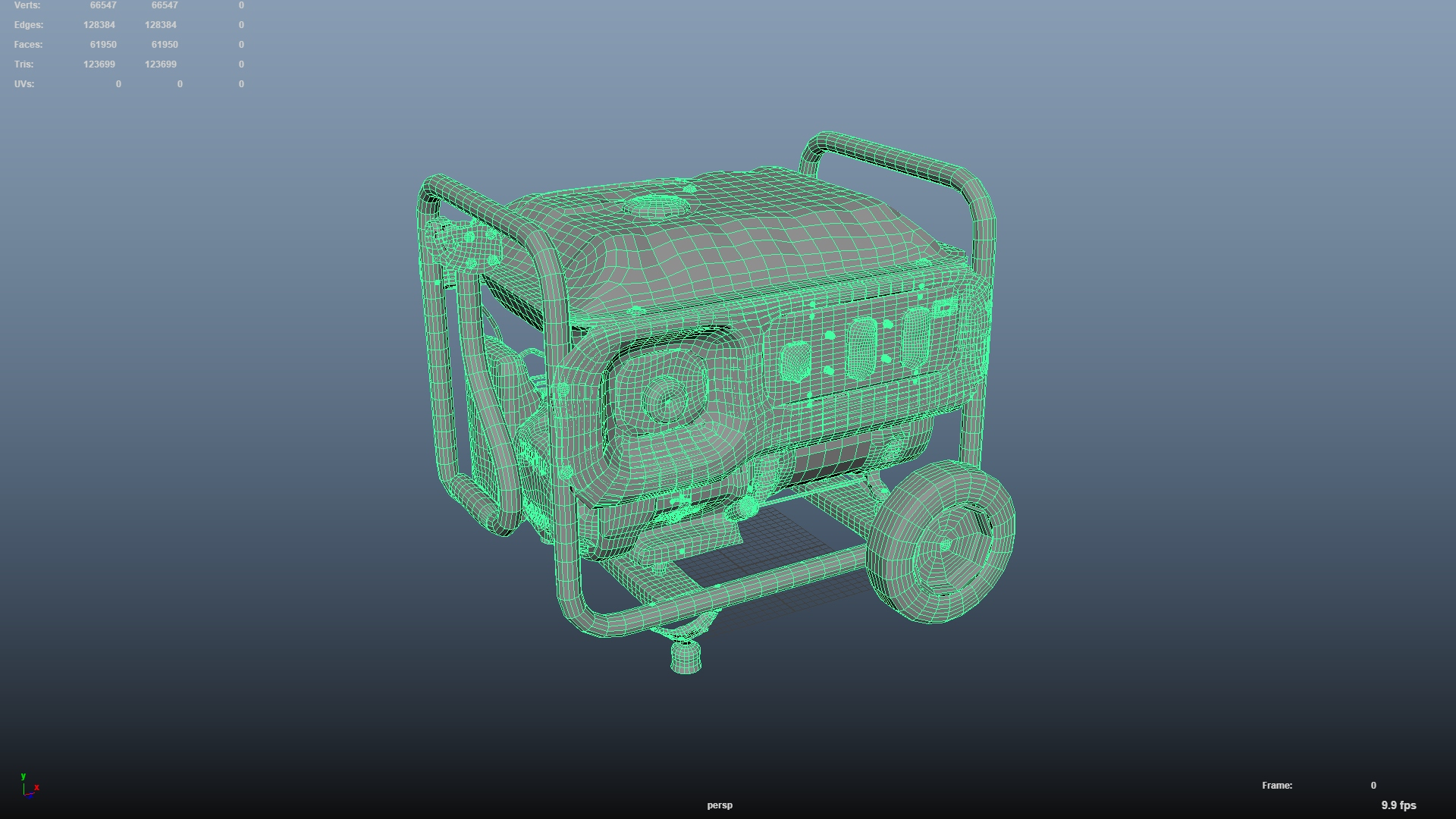 Realistic Low Poly Generator 3D - TurboSquid 1919011