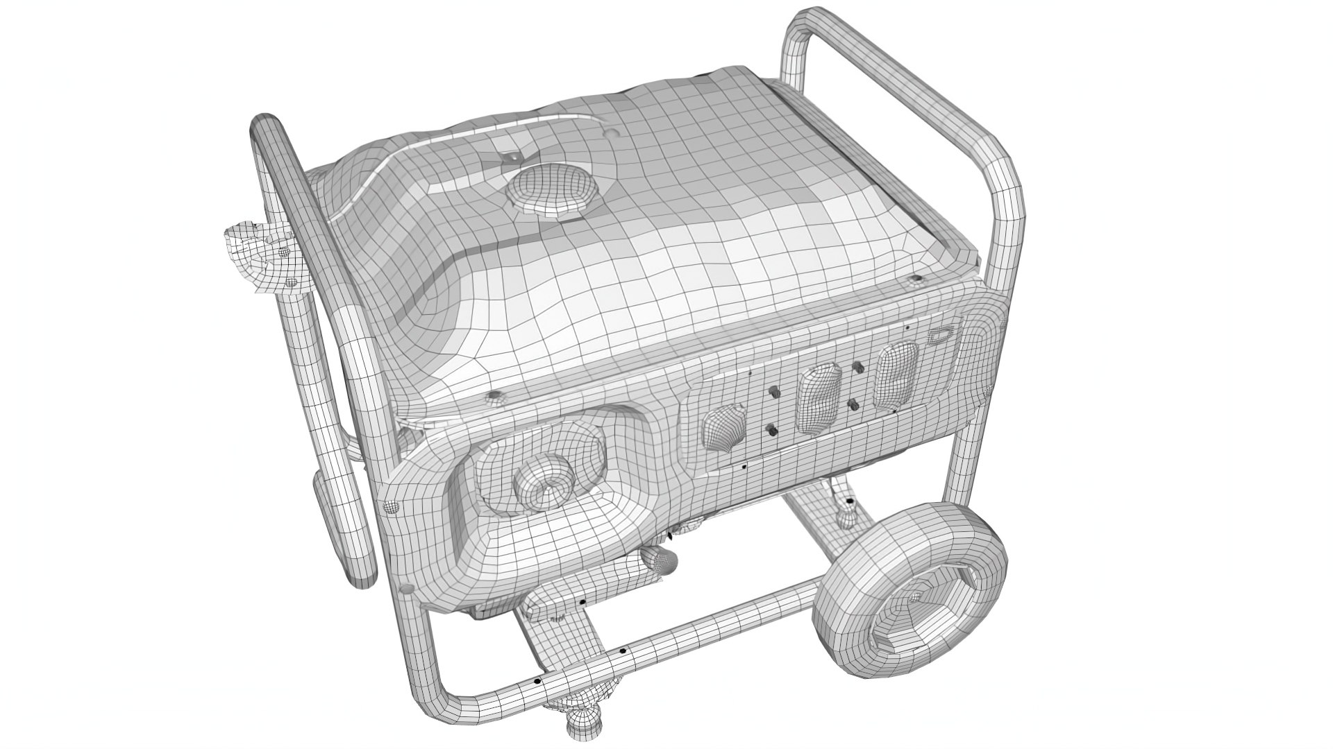 Realistic Low Poly Generator 3D - TurboSquid 1919011