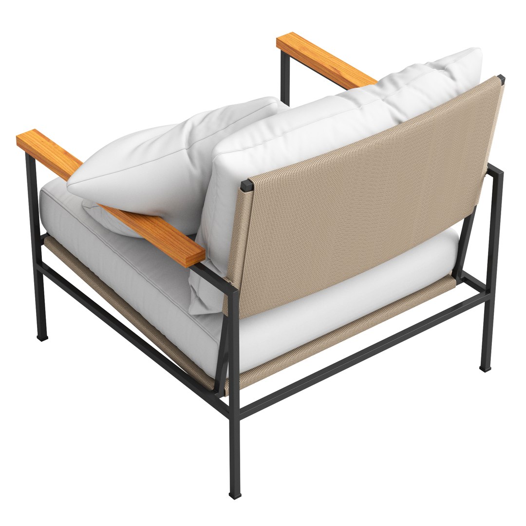 3D Coco Republic Deus Outdoor Lounge Chair - TurboSquid 2165925