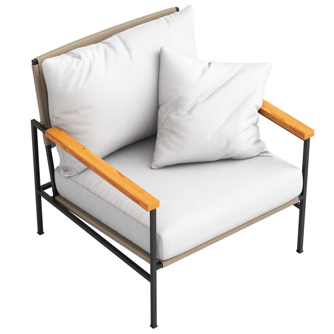 3D Coco Republic Deus Outdoor Lounge Chair - TurboSquid 2165925