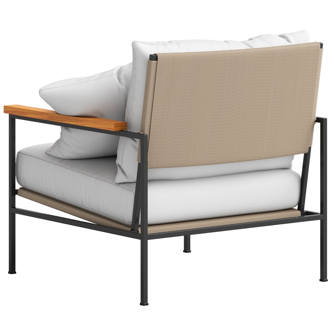 3D Coco Republic Deus Outdoor Lounge Chair - TurboSquid 2165925