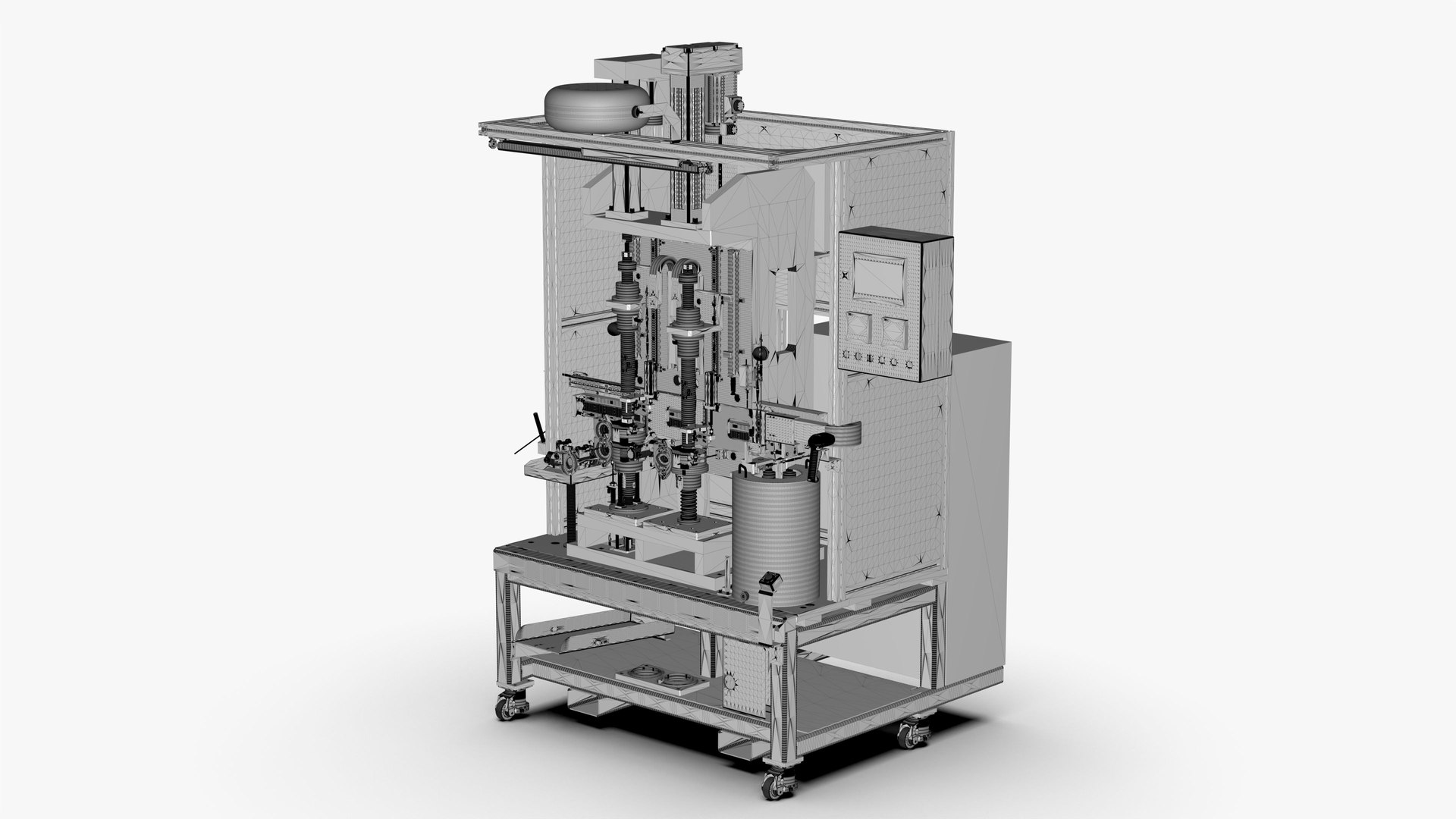 Automatic Bearing And Circlip Press Fitting Machine Model - TurboSquid ...