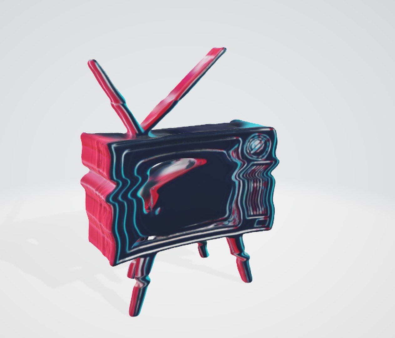 3D Model Retro Psychedelic TV 3D Asset - TurboSquid 2284919