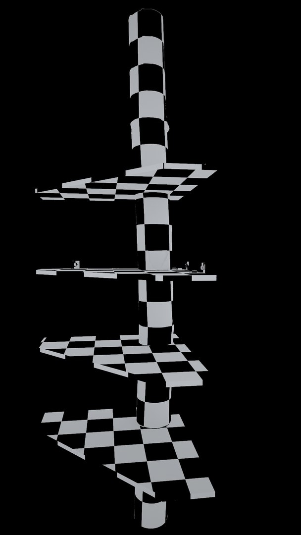 Bookshelf wood trunk model - TurboSquid 1887014