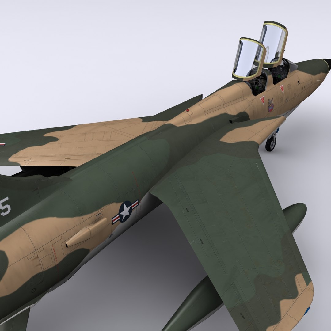 3d Model Of F-105 Thunderchief F-105f Wild
