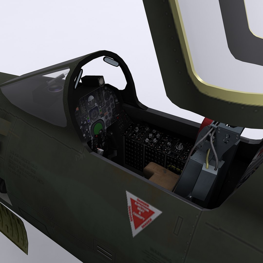 3d Model Of F-105 Thunderchief F-105f Wild