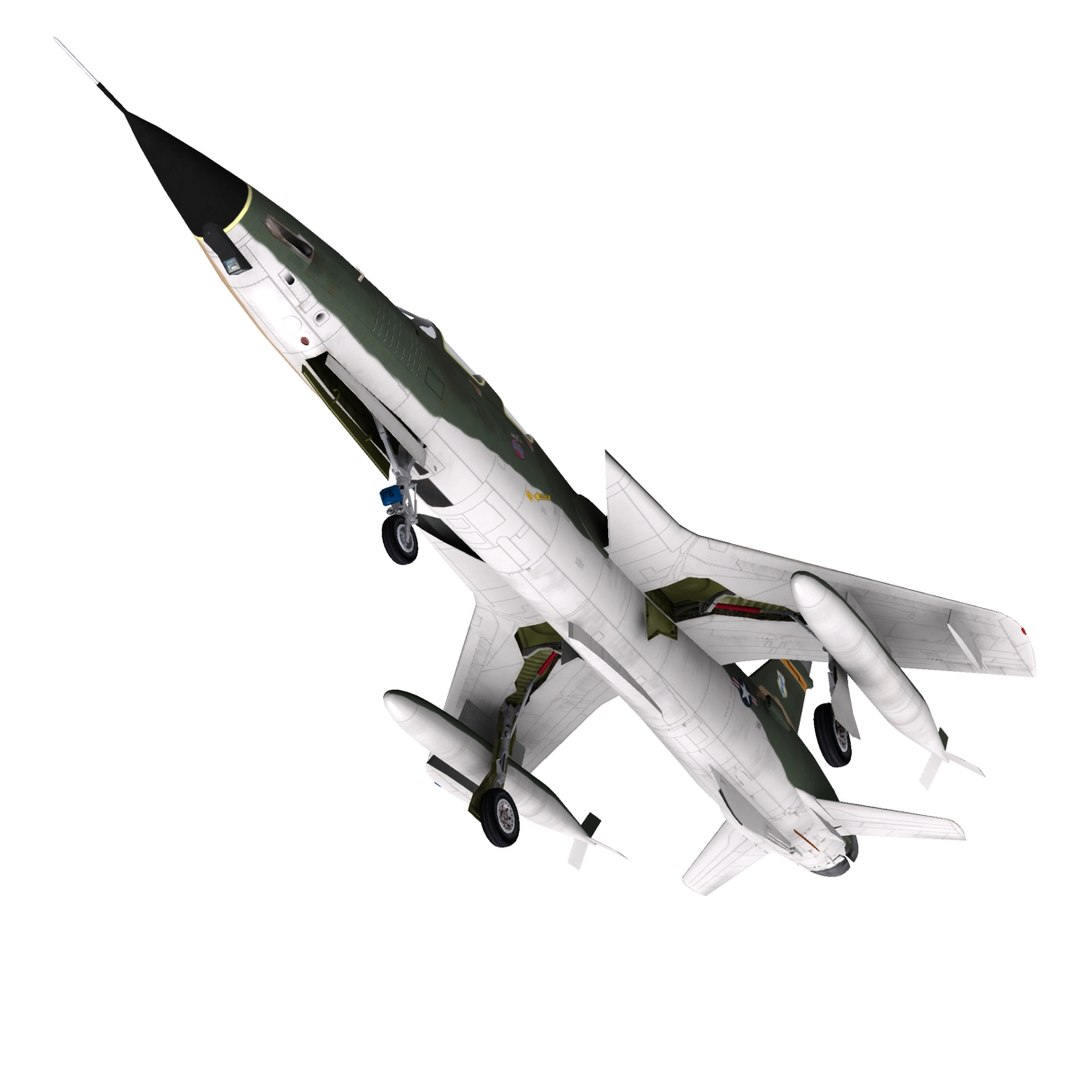 3d Model Of F-105 Thunderchief F-105f Wild