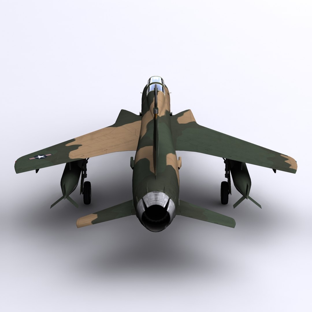 3d Model Of F-105 Thunderchief F-105f Wild