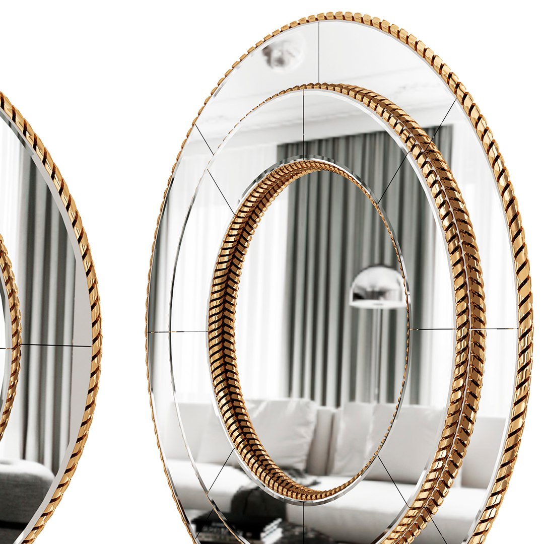 3D Crown Mirror - TurboSquid 1940243