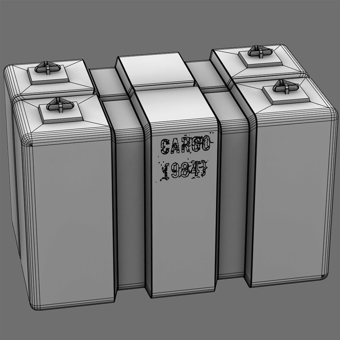 3d Model Sci-fi Cargo Box