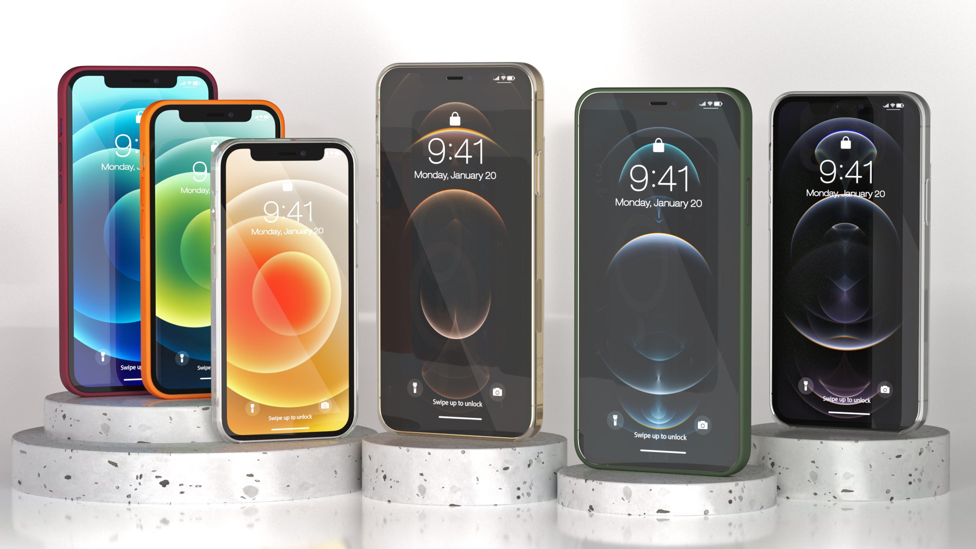 3D iPhone 12 mini Cases with Mag Safe Collection - TurboSquid 1714617