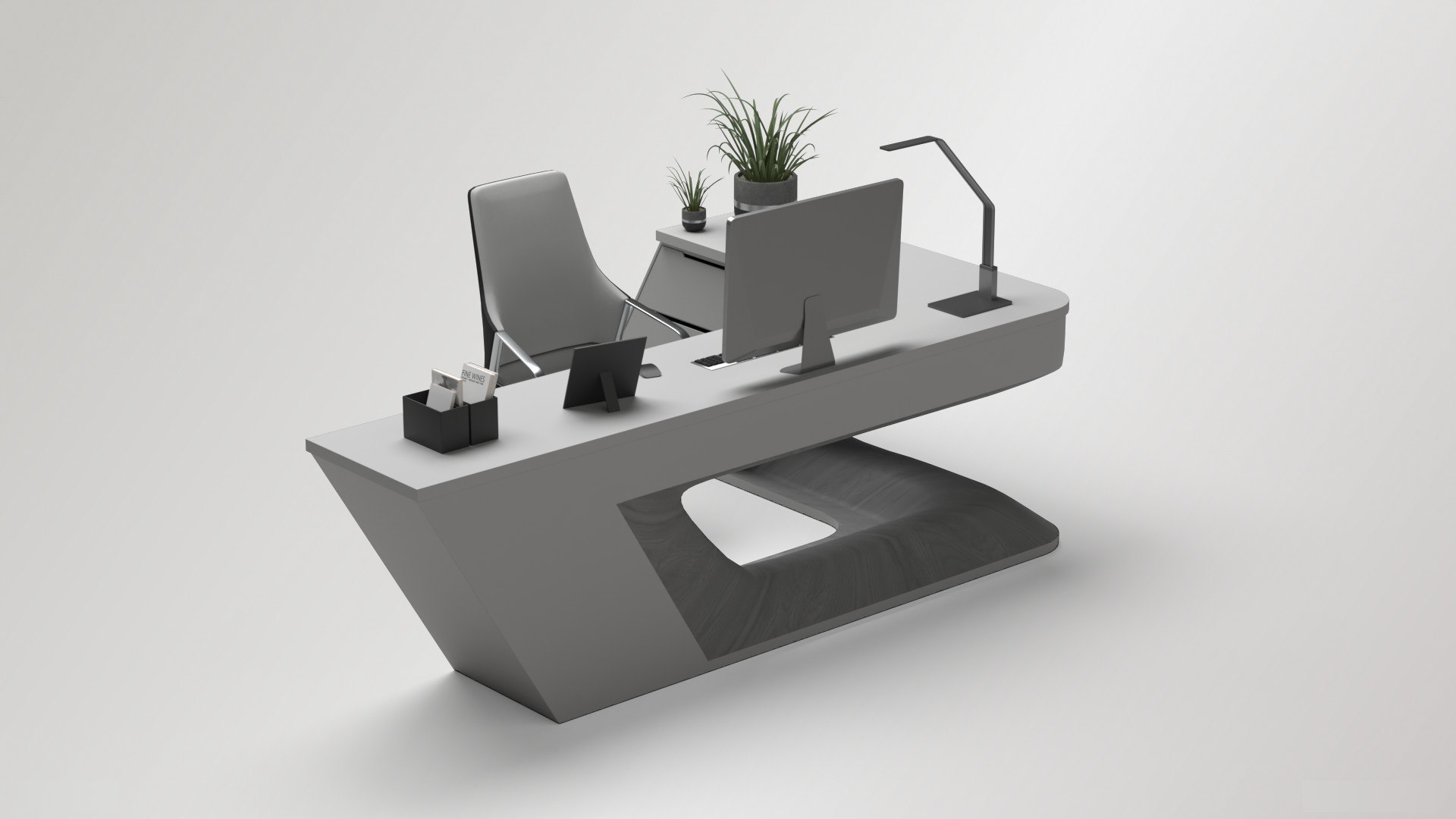 Office Work Space Low-poly Model 3D Model - TurboSquid 2265766