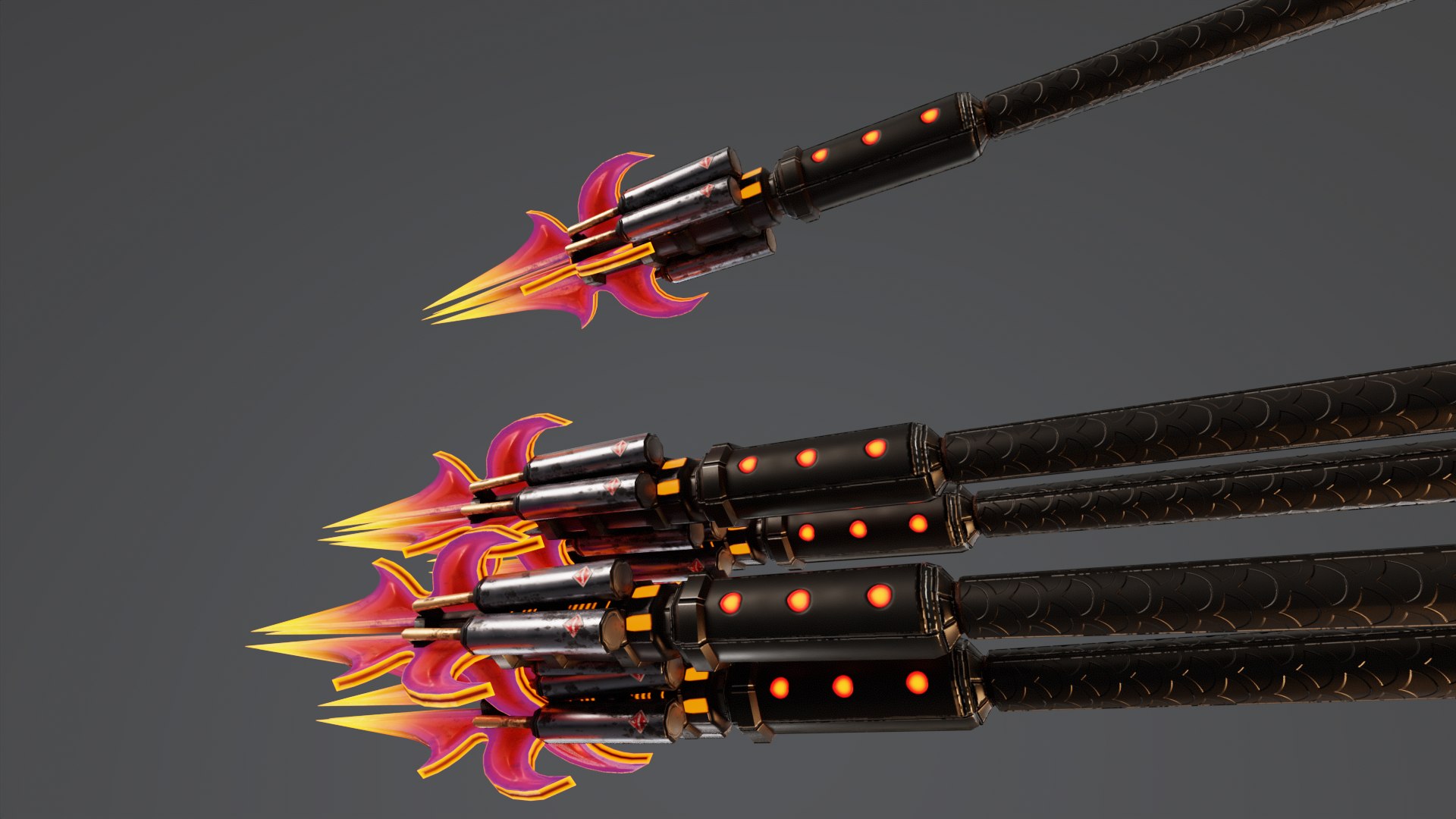3D Sci-Fi Fire Arrows - TurboSquid 2279163