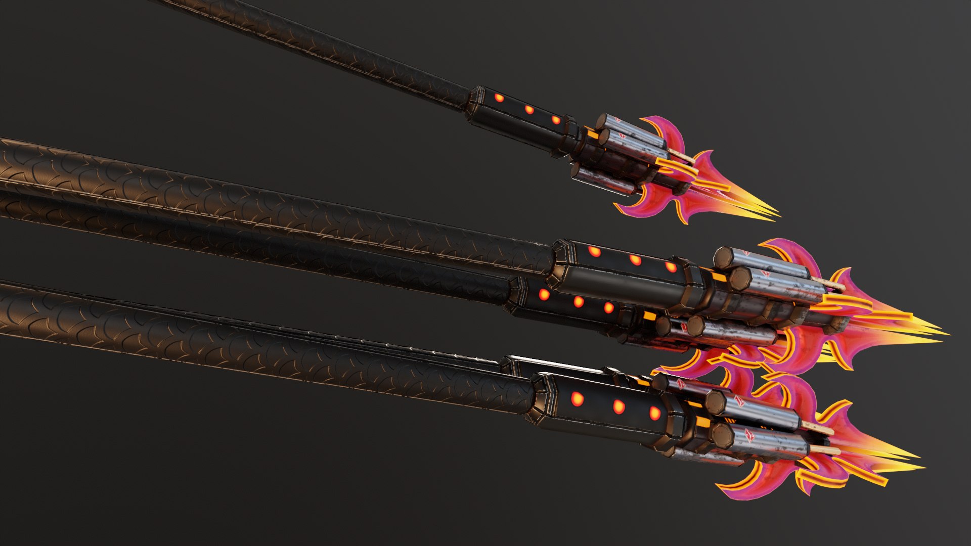 3D Sci-Fi Fire Arrows - TurboSquid 2279163