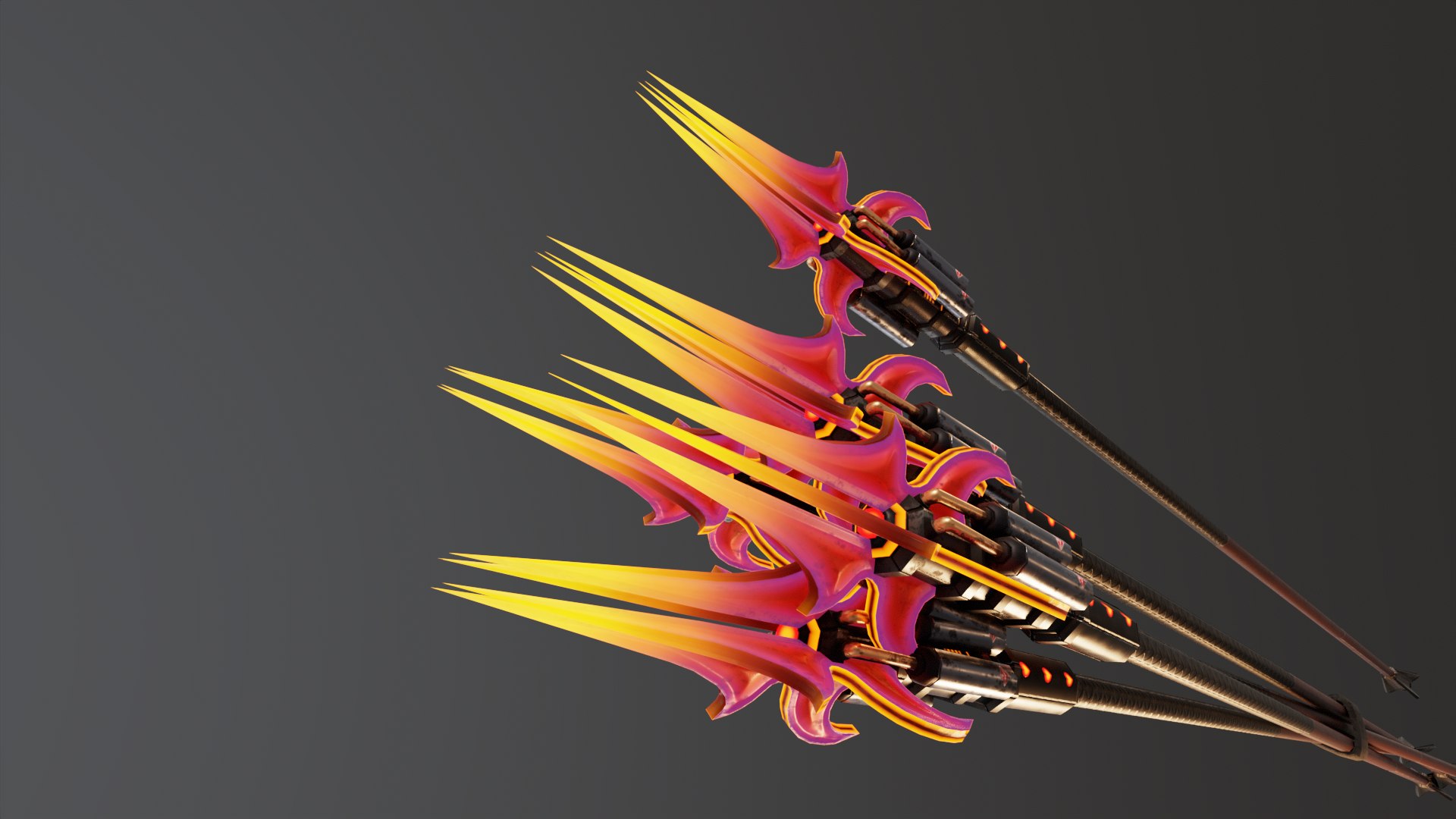 3D Sci-Fi Fire Arrows - TurboSquid 2279163